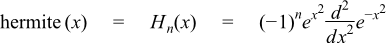 Hermite Polynomials - 1.35.0