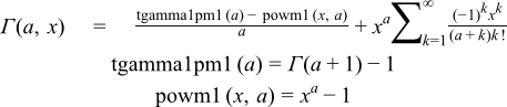 Incomplete Gamma Functions - 1.38.0