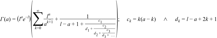 where l is an arbitrary integration limit: choosing l = max(10, a ...